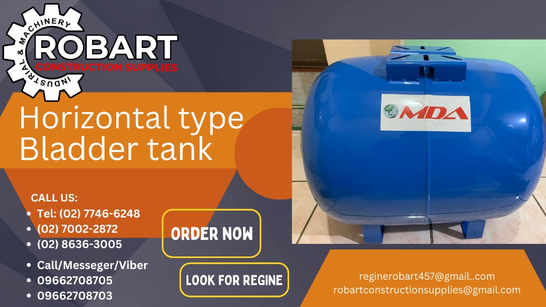 Horizontal type Bladder tank, Commercial & Industrial, Construction ...