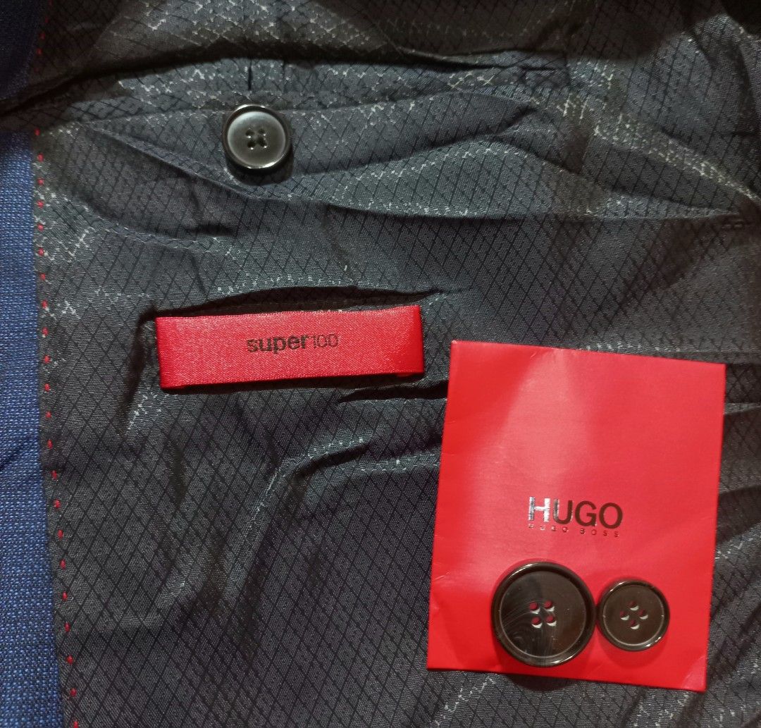 HUGO BOSS super 100 Blazer, Men's Fashion, Coats, Jackets and Outerwear ...