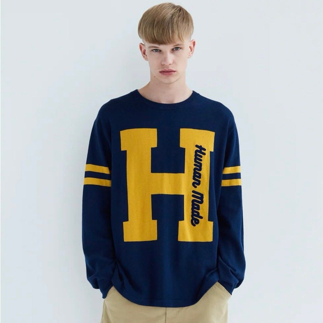 Human Made Sweater Track Jacket Stadium Jacket, Men's Fashion, Coats ...