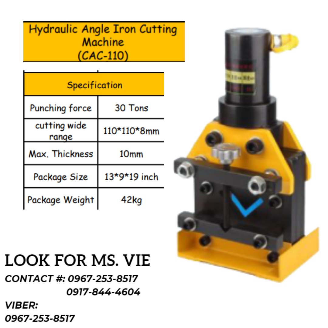 HYDRAULIC ANGLE IRON CUTTING MACHINE, Commercial & Industrial ...