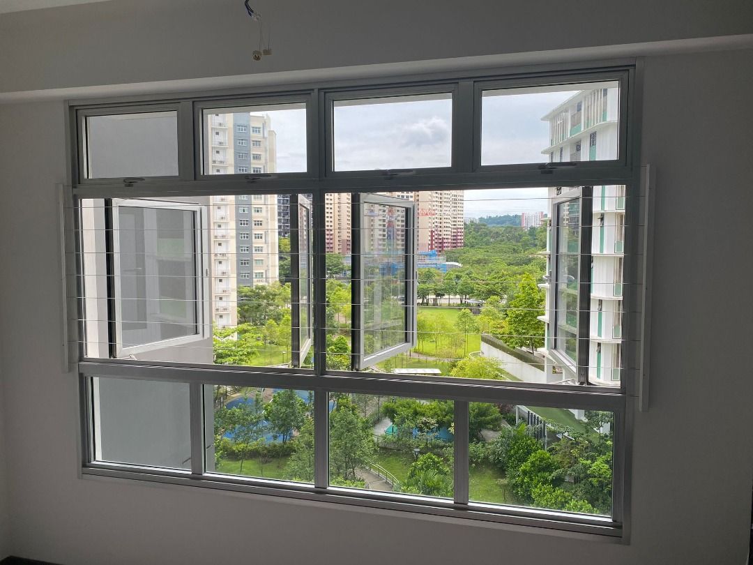 BTO Invisible Grille/HDB Invisible Grille/Fixed or Casement/Window ...