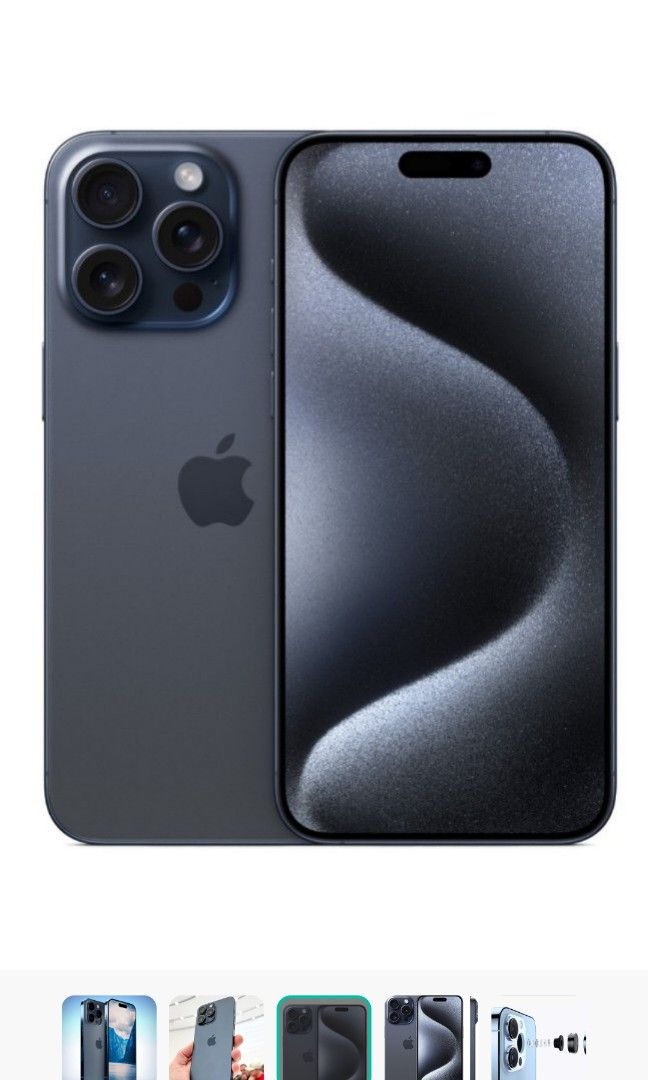 Iphone 15 Promax Blue Titanium 256 GB, Mobile Phones & Gadgets, Mobile ...