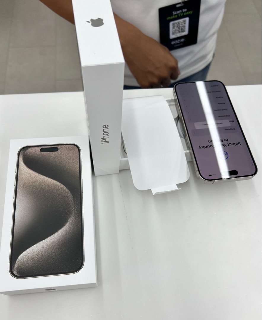 iPhone 15 Pro Natural Titanium 256GB, Mobile Phones & Gadgets, Mobile ...