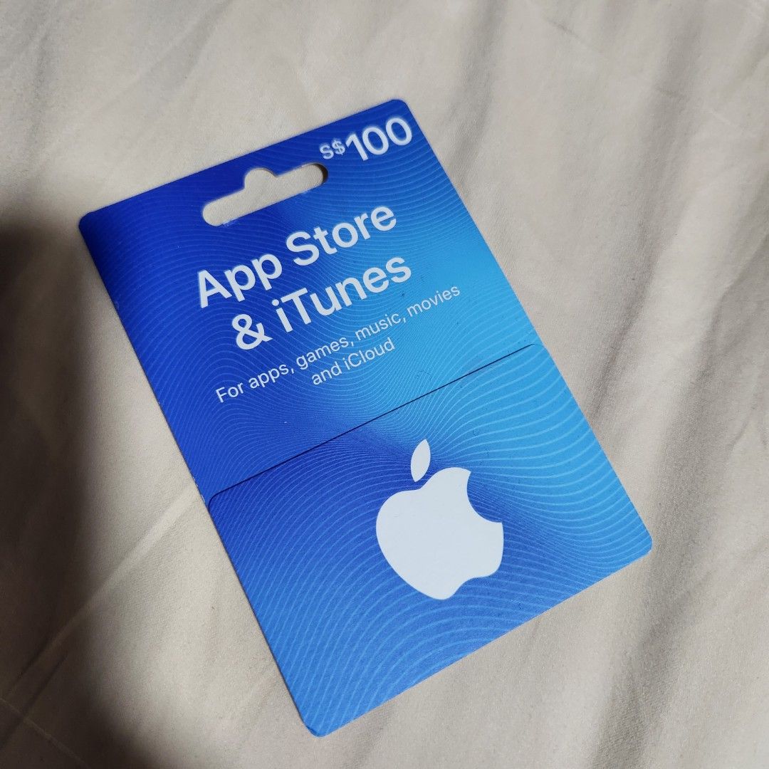 iTunes Gift Card $100, Tickets & Vouchers, Store Credits on Carousell