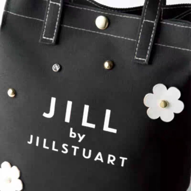 Jill by JillStuart 2-way black canvas mini tote bag, Women's Fashion ...