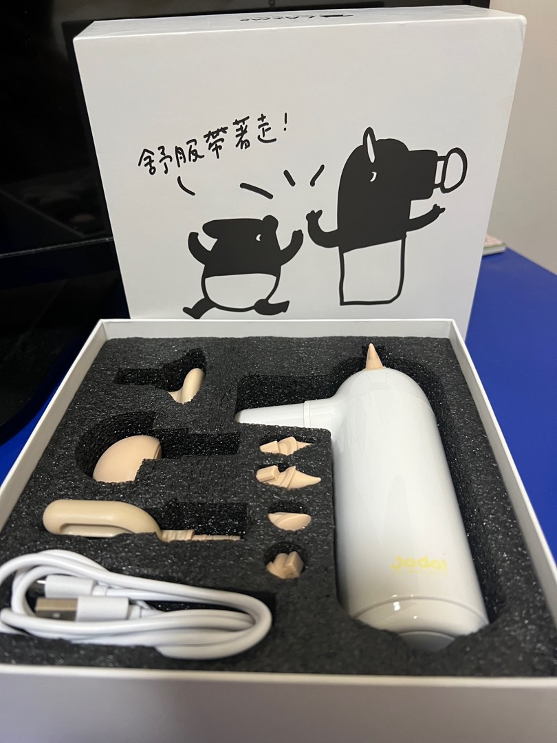 Jodo！x iNO 小鹿按摩槍 震動筋膜槍 白色, 健康及營養品, 按摩紓緩用品在旋轉拍賣