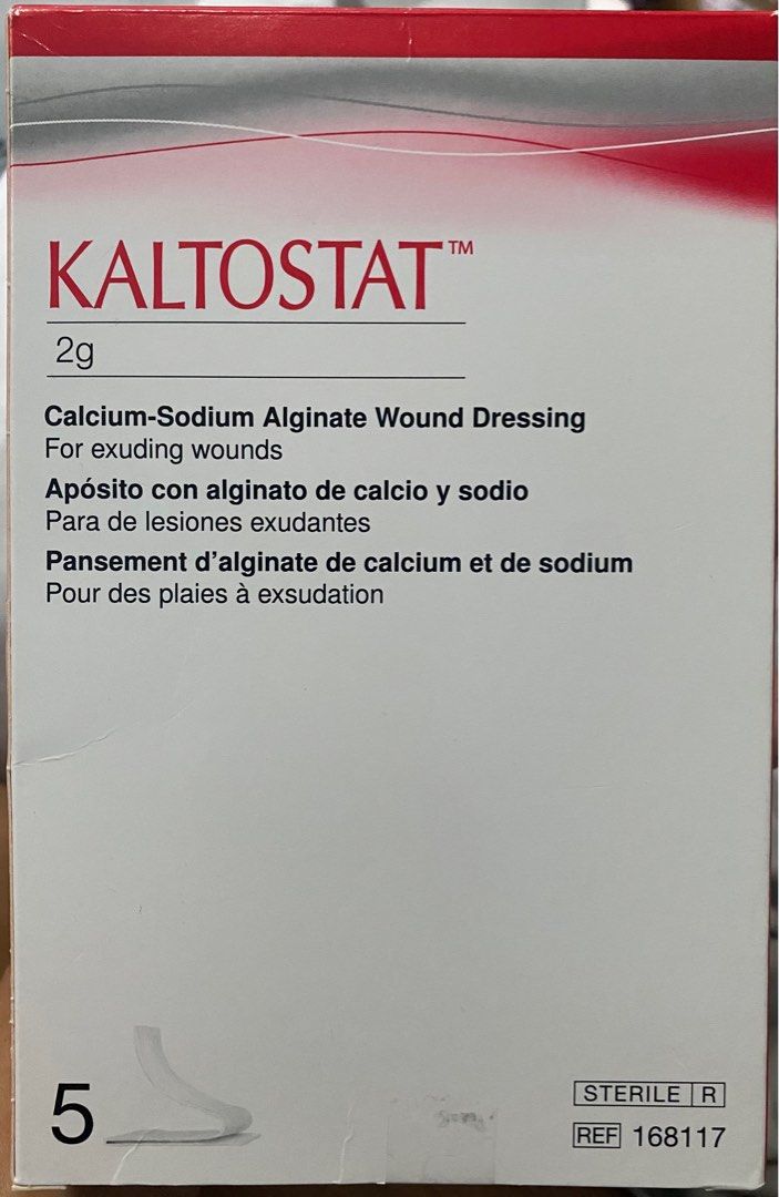 Kaltostat wound dressing (4 pieces) and free dressing set and medical ...