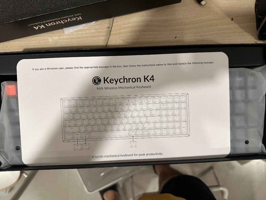 Keychron K4 V2 96% Layout 100 Keys RGB Wireless Mechanical Keyboard Brown Switch, Computers ...