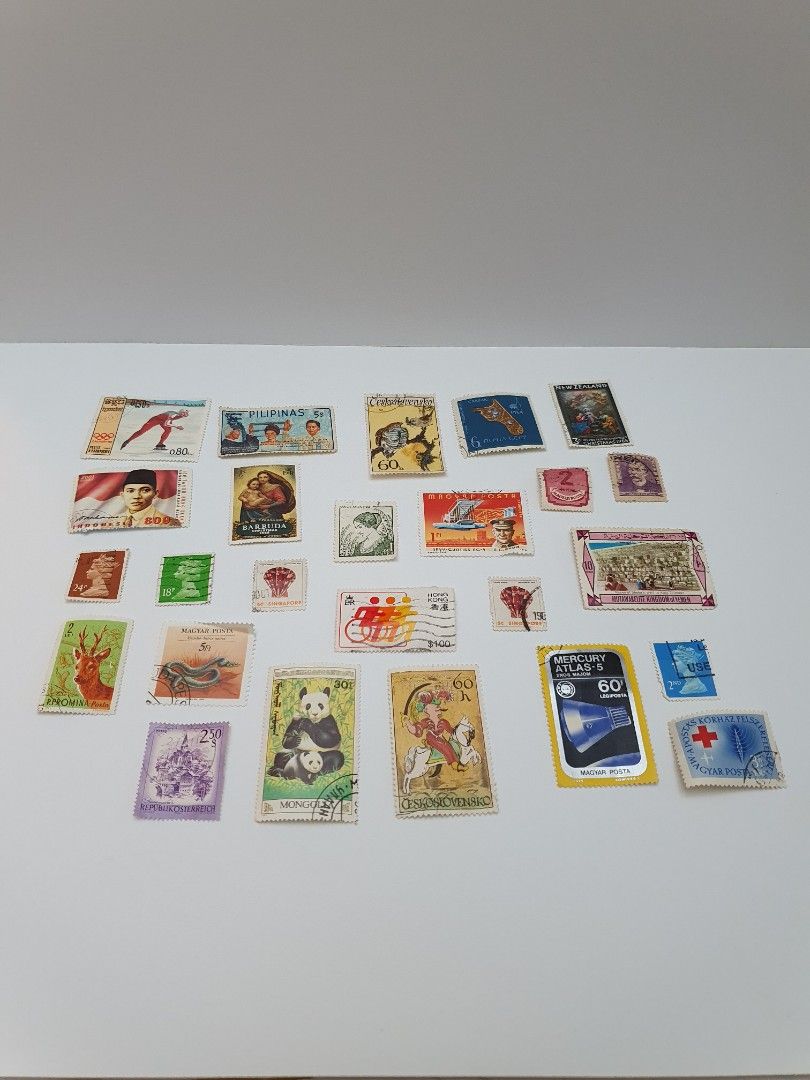 Koleksi Perangko Langka Zaman Dahulu Dari Berbagai Negara Collectible ...