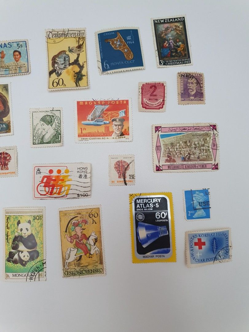 Koleksi Perangko Langka Zaman Dahulu Dari Berbagai Negara Collectible ...