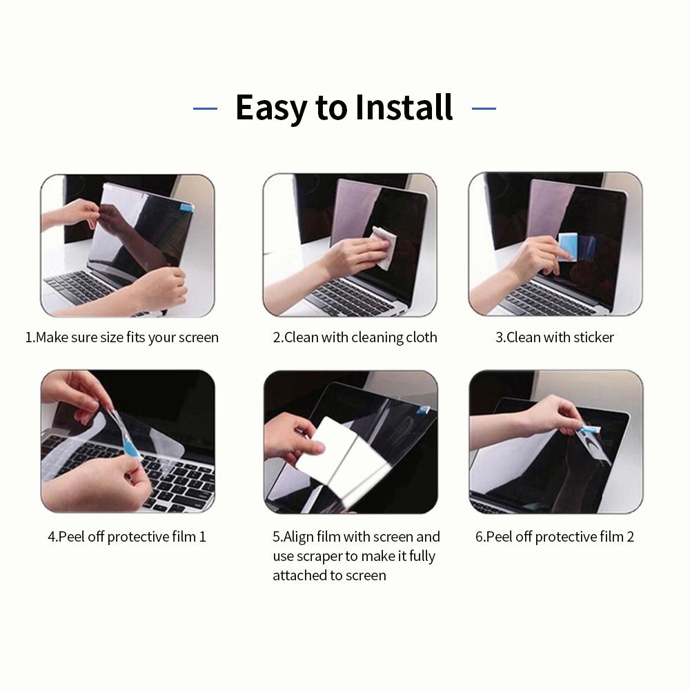 Laptop Privacy Screen Filter / Monitor Anti-peeping Protector Film ...