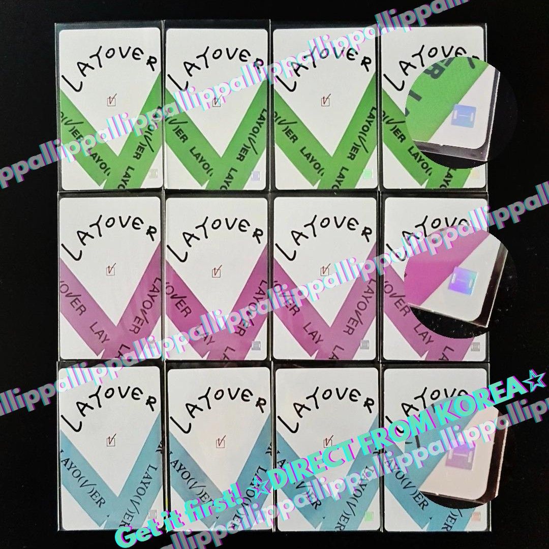 Layover Lucky Draw Photo Cards: HYBE HOLO STICKER, Hobbies & Toys ...