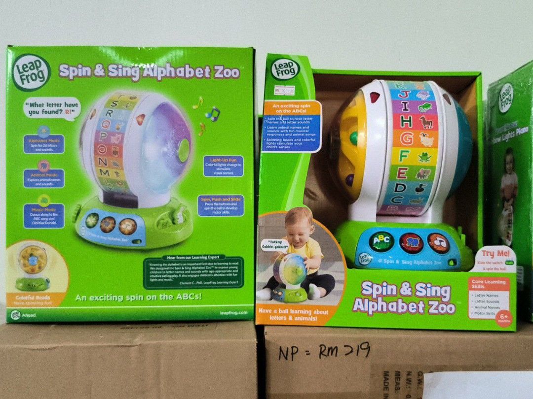 Leapfrog Spin and Sing Alphabet Zoo, Babies & Kids, Infant Playtime on ...