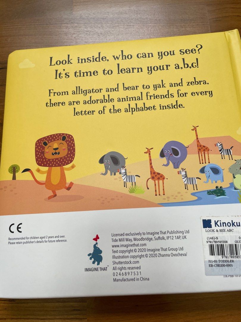 Like New Toddler Look & See ABC Alphabet Book, Hobbies & Toys, Books ...