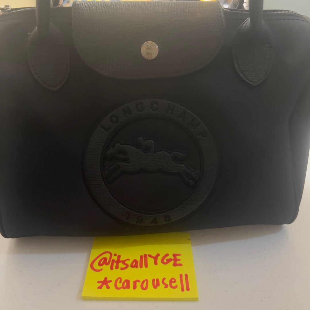 Longchamp 1948 Black nylon leather (READ FULL DESCRIPTION), Women's ...