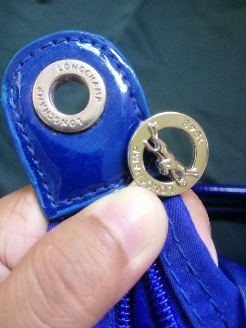 Longchamp derose royal blue, Luxury, Bags & Wallets on Carousell