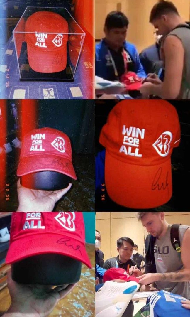 LUKA DONCIC AUTOGRAPH CAP (FIBA), Men's Fashion, Watches & Accessories ...