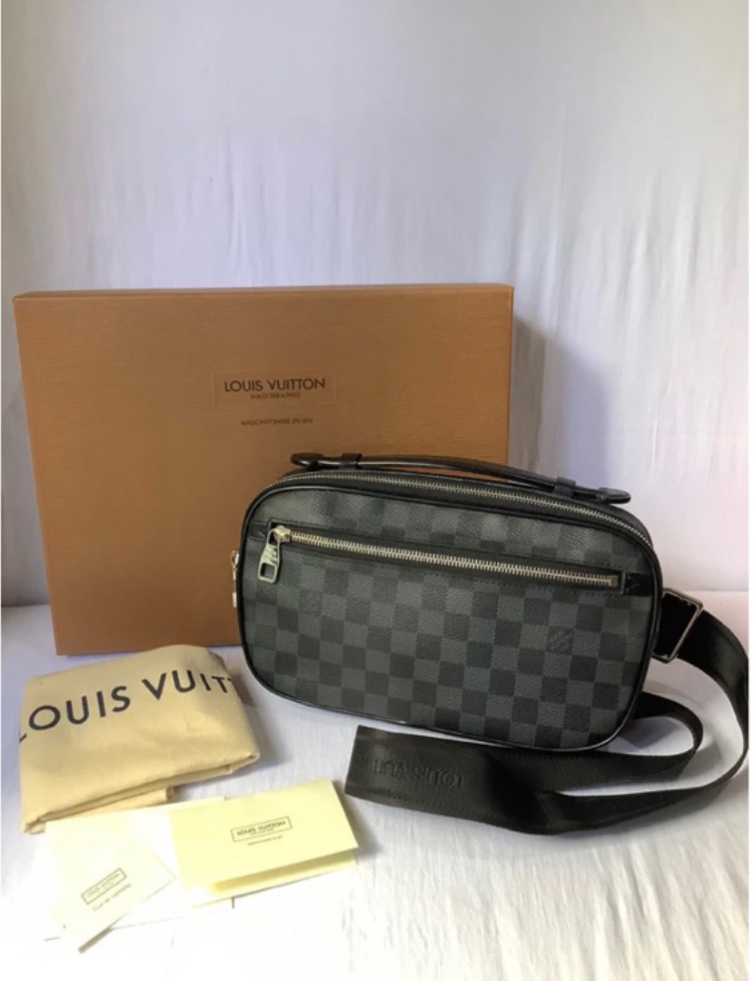 LV Graphite chest/belt bag authentic original, Luxury, Bags & Wallets ...