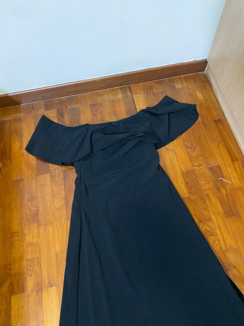 (M) Supergurl SPG LA BELLA VITA MAXI DRESS (BLACK), Women's Fashion ...