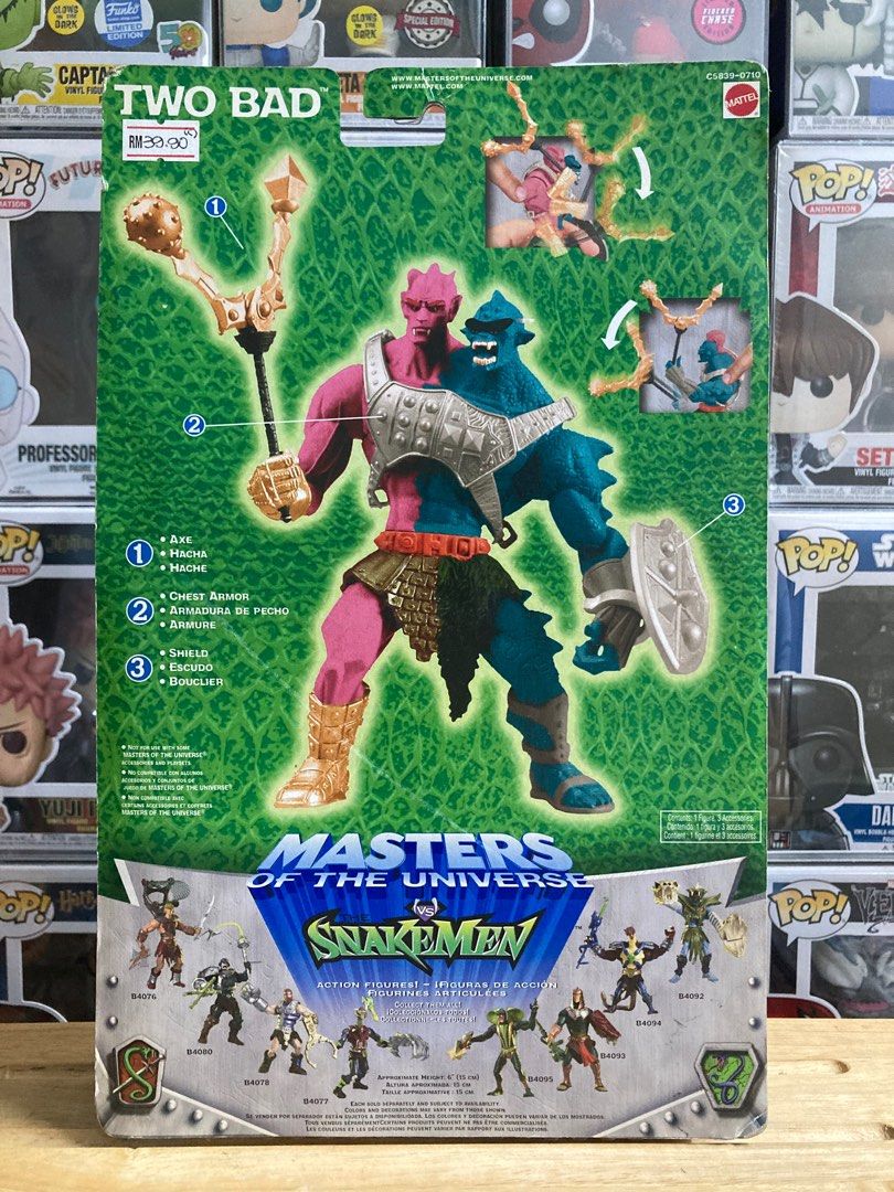 Mattel Masters of the Universe vs The Snakemen Two Bad Figure, Hobbies ...