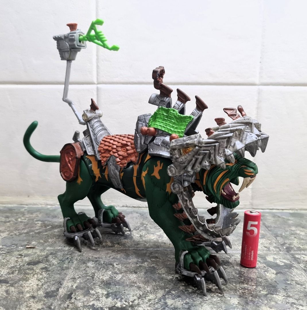 MECHA-BITE BATTLE CAT (Custom Painted Armor) - 2003 Mattel 200X MOTU Vs ...