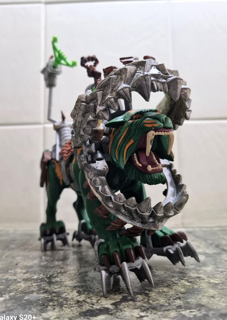 MECHA-BITE BATTLE CAT (Custom Painted Armor) - 2003 Mattel 200X MOTU Vs ...