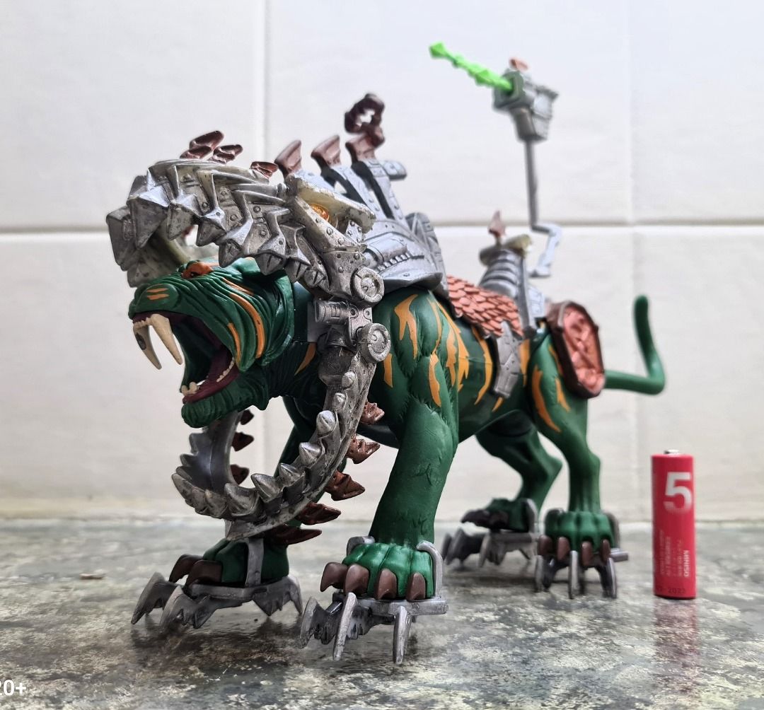 MECHA-BITE BATTLE CAT (Custom Painted Armor) - 2003 Mattel 200X MOTU Vs ...