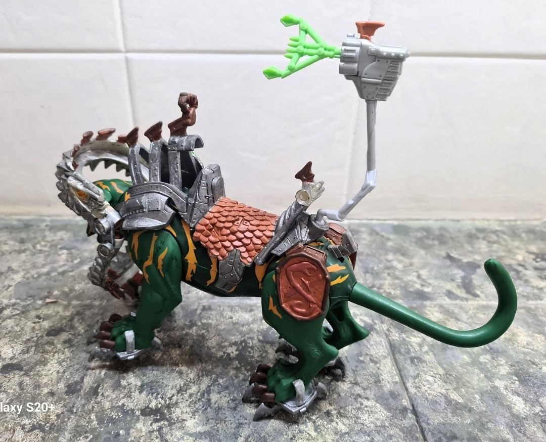 MECHA-BITE BATTLE CAT (Custom Painted Armor) - 2003 Mattel 200X MOTU Vs ...