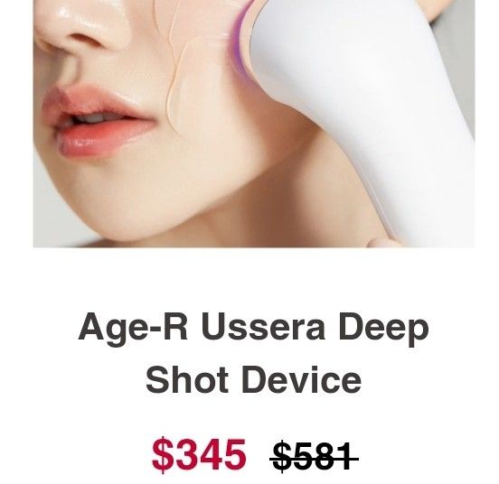 Medicube Age-R Ussera Deep Shot Device, Beauty & Personal Care, Face ...