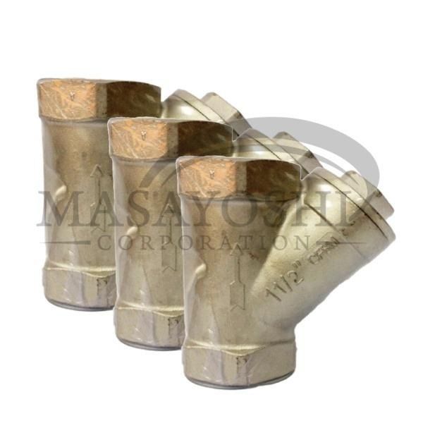 Meisons SS Wye Strainer 1-1/2" x 800# Threaded CF8M Stainless Y ...