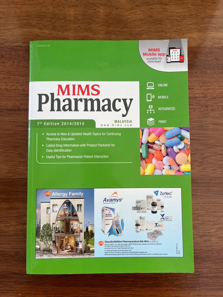 MIMS Pharmacy Malaysia 7th Edition, Hobbies & Toys, Books & Magazines ...