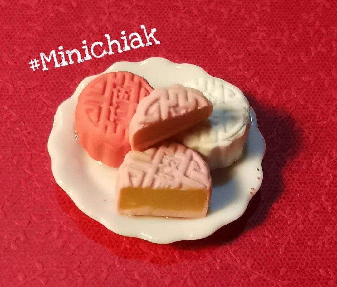 Miniature Mooncakes Limited Edition polymer clay, Hobbies & Toys ...