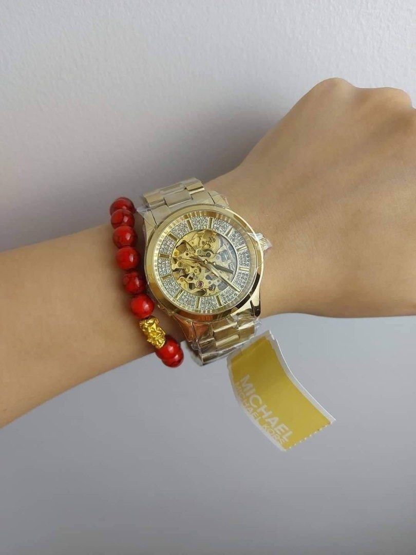 MK AUTOMATIC ALL GOLD DIAL UNISEX AUTHENTIC WATCH, Women's Fashion ...