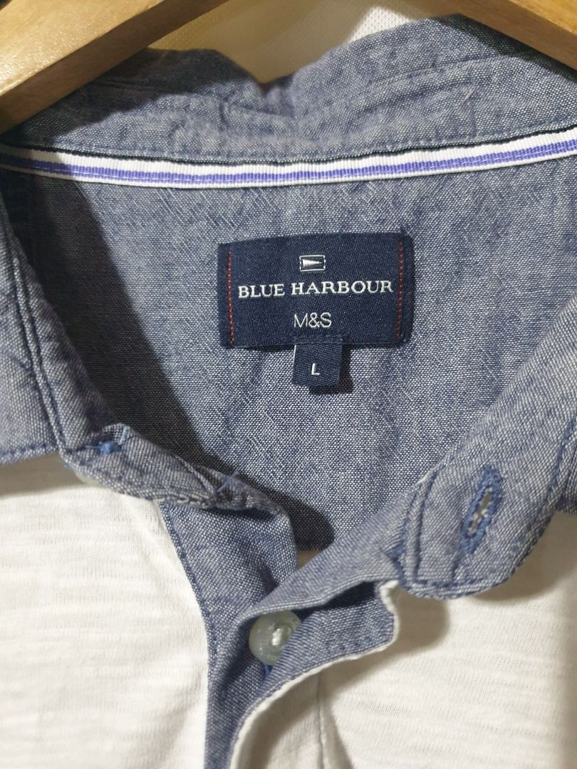 M&S BLUE HARBOUR POLOSHIRT, Men's Fashion, Tops & Sets, Tshirts & Polo Shirts on Carousell