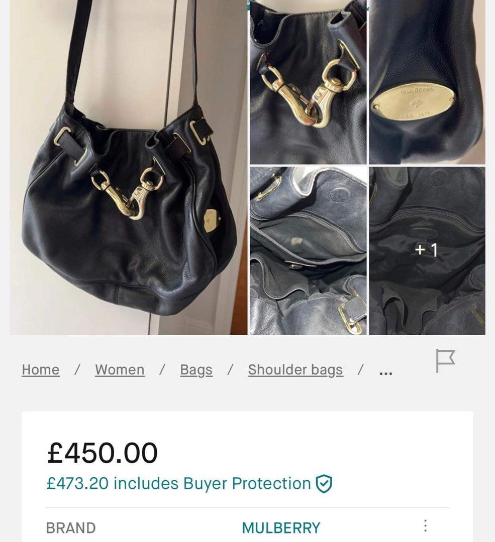 Authentic Mulberry 'Abigail' Leather Shoulder Bag, Luxury, Bags ...