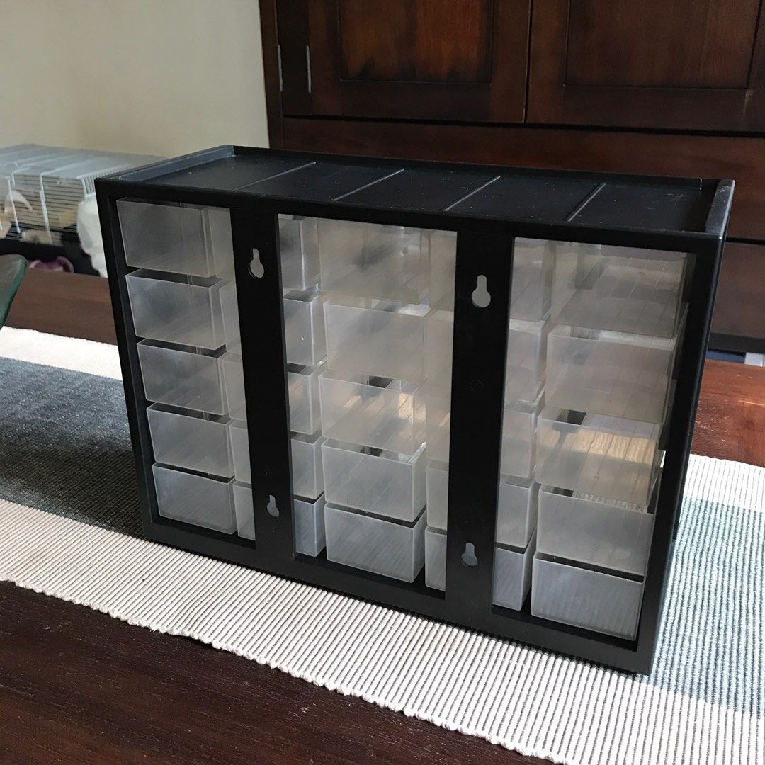 Multi-purpose 25 Drawers Plastic Storage Rack (30Lx12Wx22H), Furniture ...