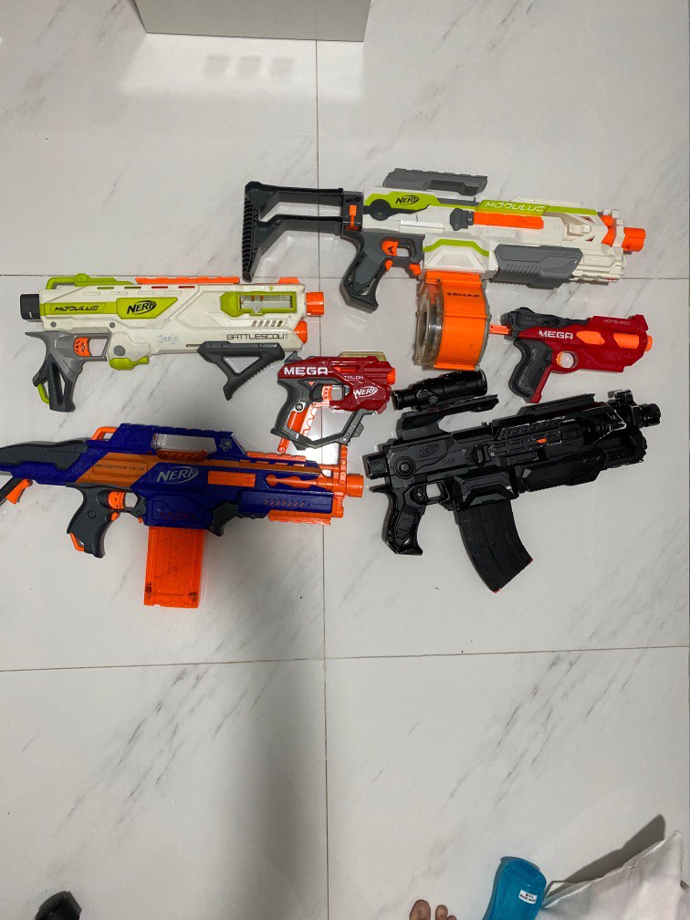 Nerf gun set, Hobbies & Toys, Toys & Games on Carousell