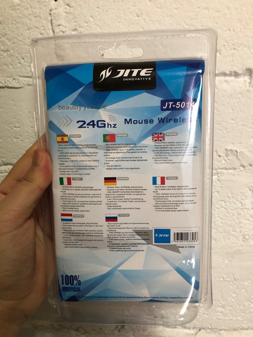 (Unused)JITE Mechanical wireless mouse, 電腦＆科技, 電腦周邊及配件, 電腦滑鼠及相關產品 ...