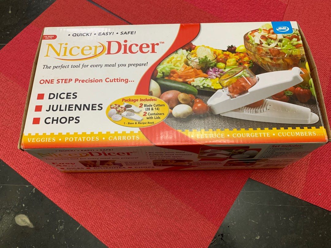 Nicer dicer multi purpose dicer, julienne and chopprr, Furniture & Home ...