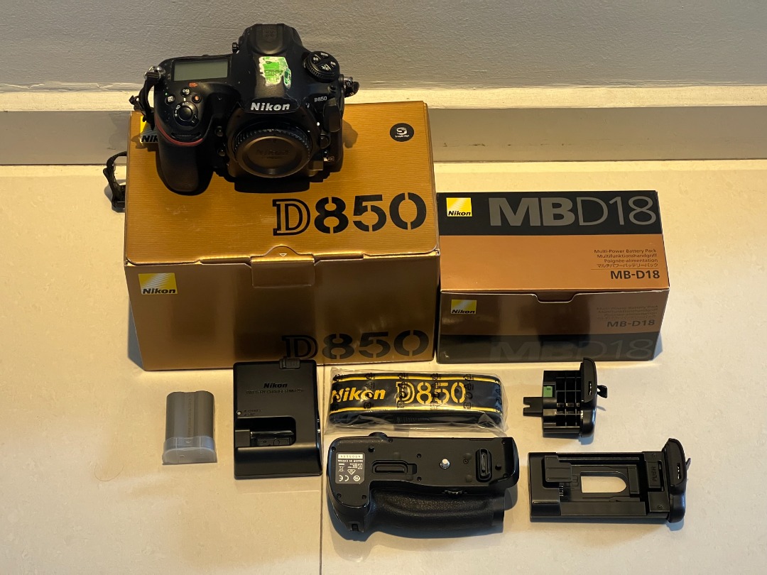 Nikon D850 DSLR with MB-D18 Battery Grip, Photography, Cameras on Carousell