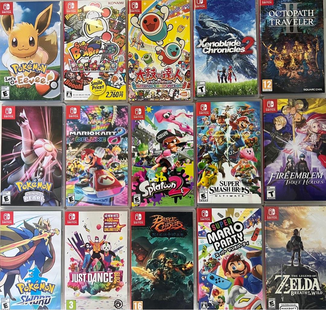 Nintendo Switch Games (15 titles), Video Gaming, Video Games, Nintendo ...
