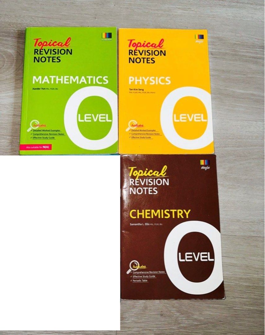 O level quick revision books E-Math,Physics and Chemistry, Hobbies ...