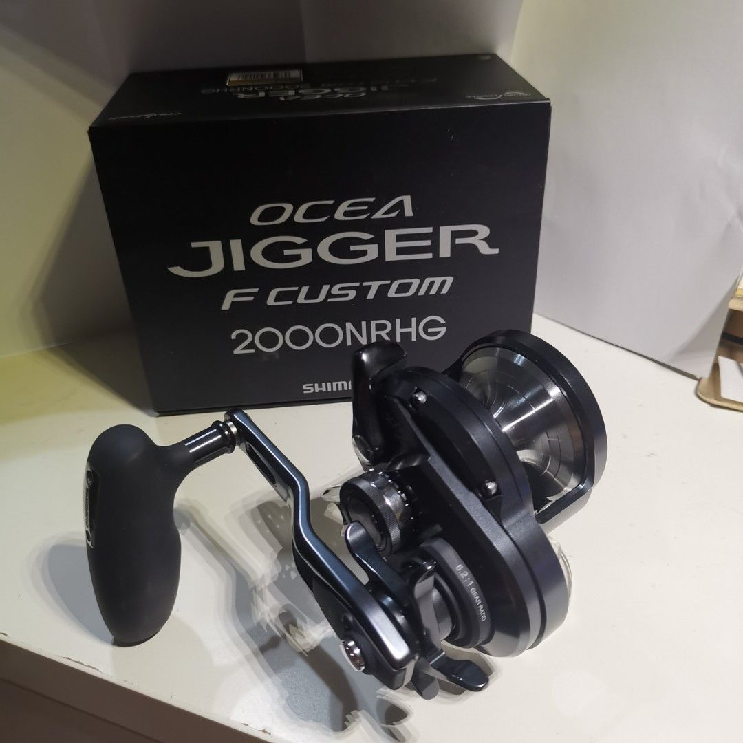 Shimano Ocea Jigger F Custom 2000NRHG Fishing reel, Sports Equipment ...