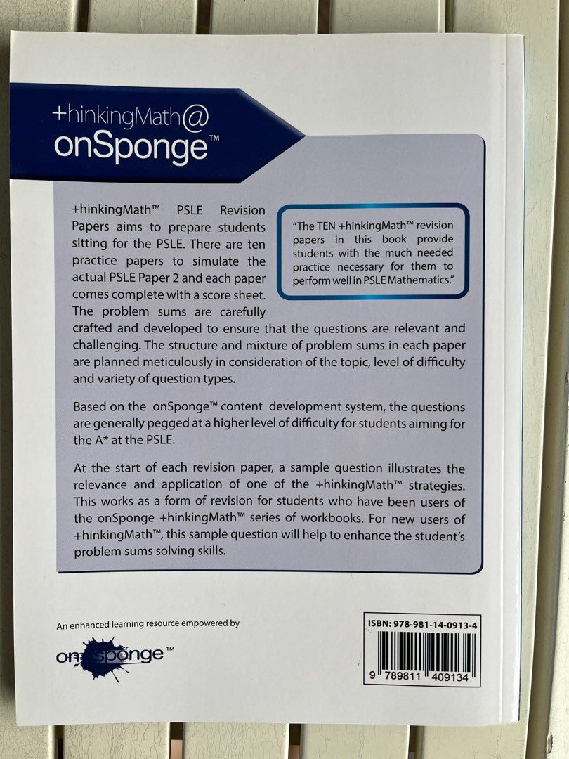OnSponge PSLE revision papers, Hobbies & Toys, Books & Magazines ...
