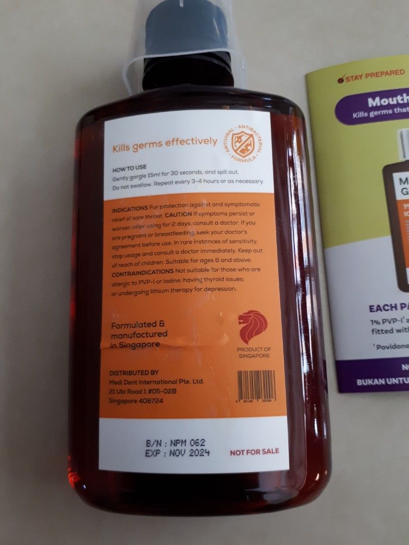 Orasyl Mouth Gargle, Beauty & Personal Care, Oral Care on Carousell