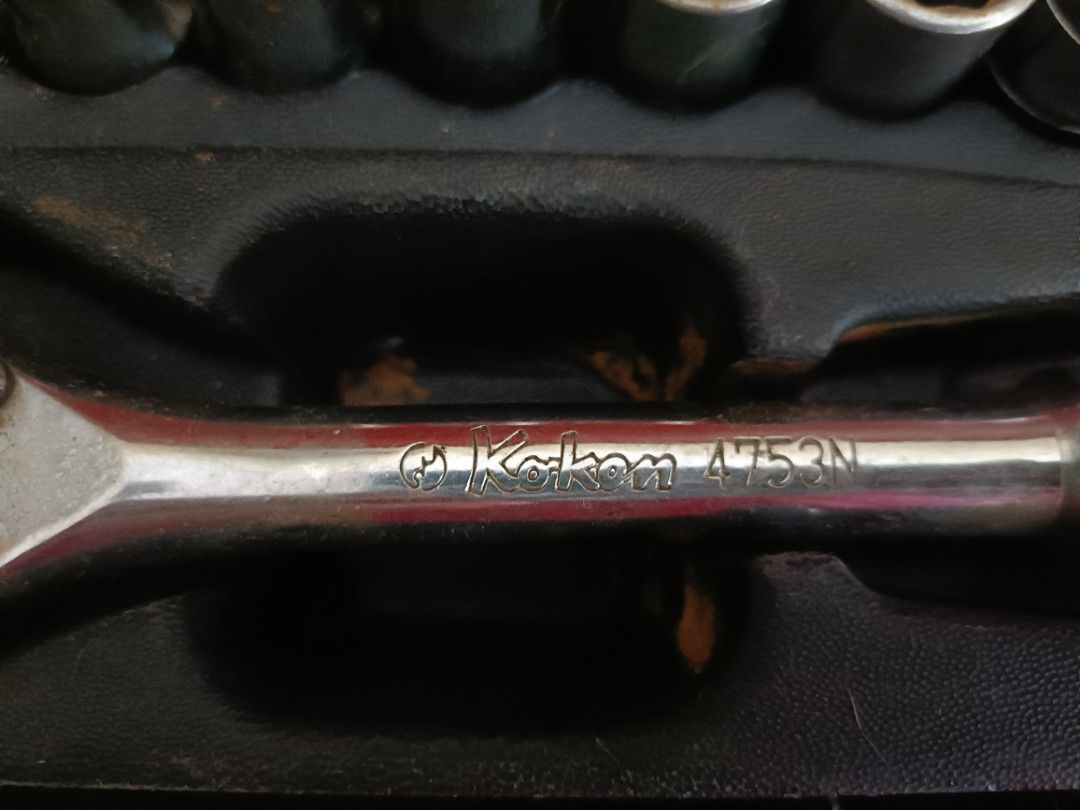 ORIG.KOKEN JAPAN SOCKET WRENCH SET 16pc at 2pc VANADUIM ang tatak ...