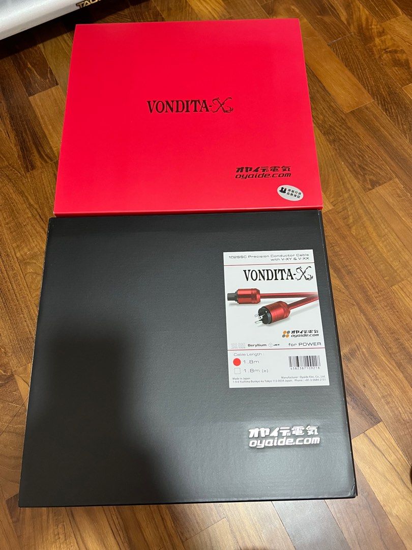 Oyaide VONDITA-X power cable power cord, Audio, Other Audio Equipment ...