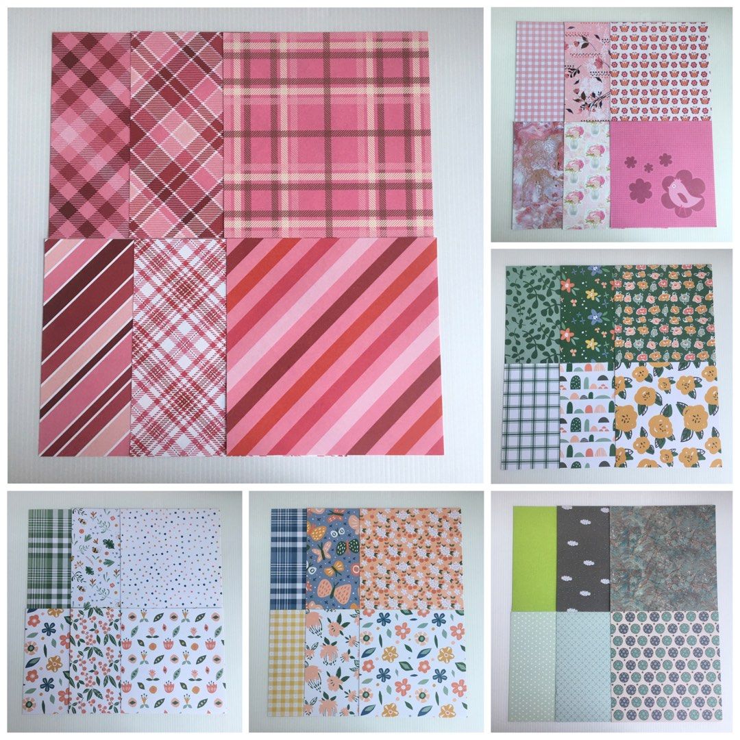 Patterned Paper Pack - Various Sets, Hobbies & Toys, Stationery & Craft ...