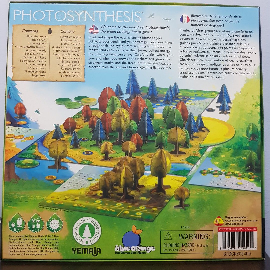 [Free mail] Photosynthesis | Abstract Strategy | Family Board Game | 2 ...