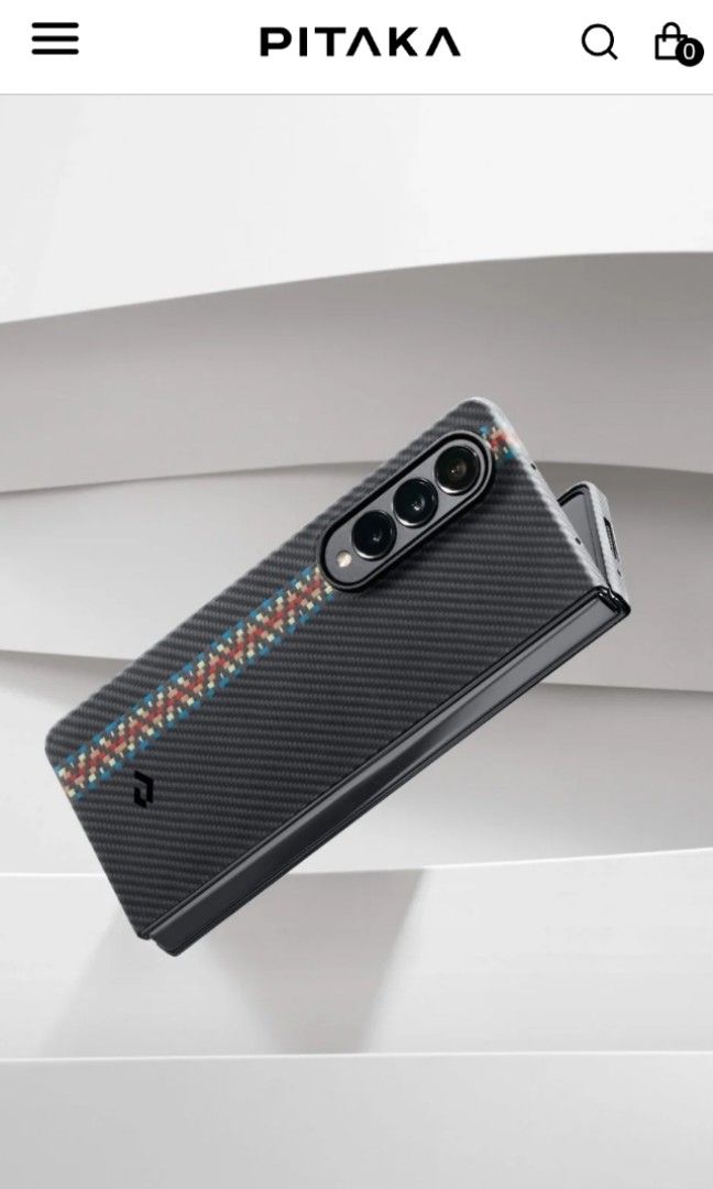 Pitaka Galaxy Fold 4 Aramid Case (Carbon Fiber), Mobile Phones ...